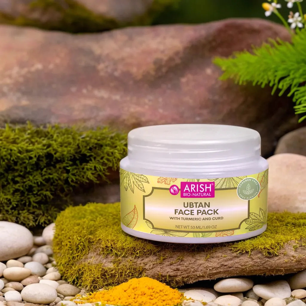 Ubtan Face Pack with Turmeric & Curd – Arish Bionatural