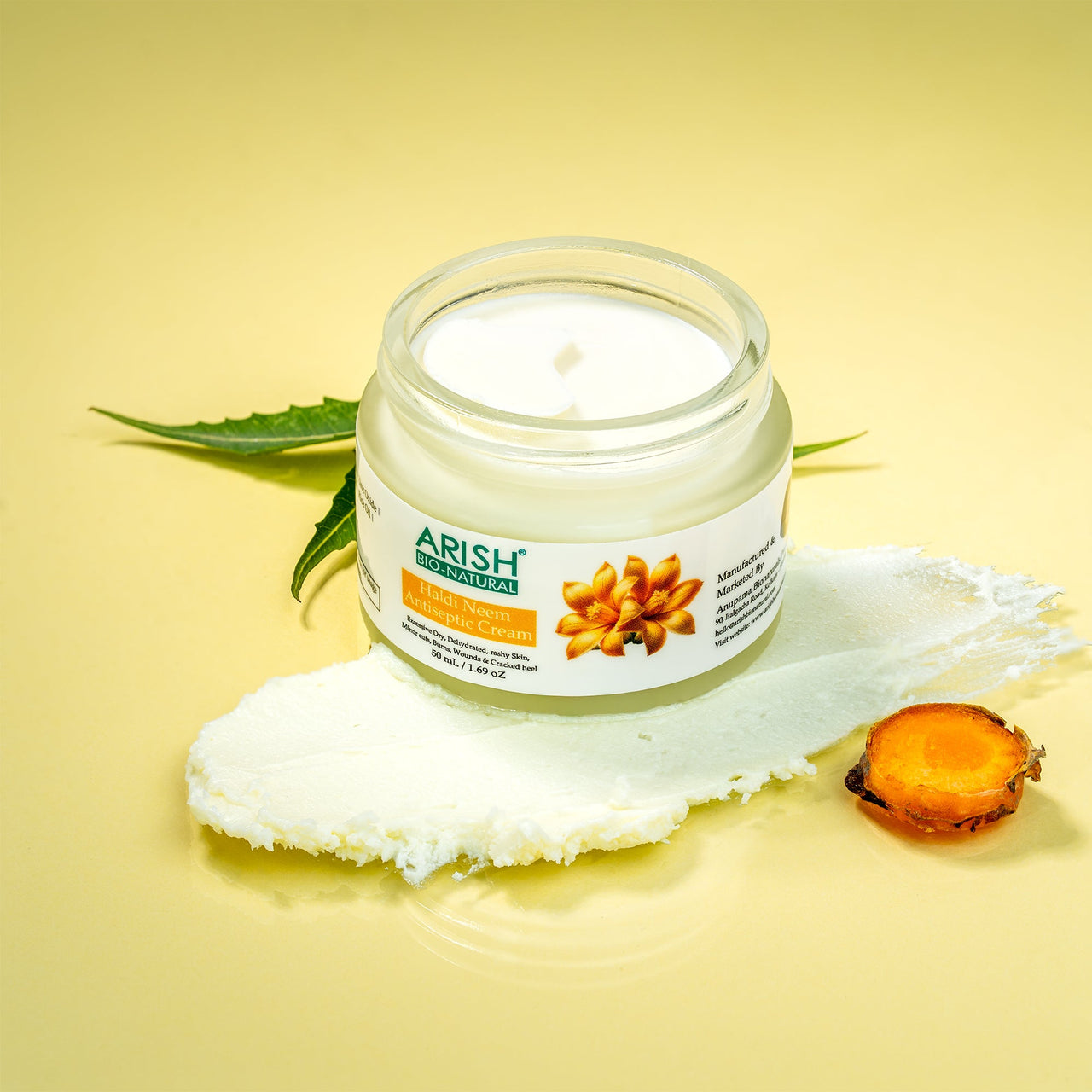 Haldi Neem Antiseptic Cream for Skin Cleansing and Soothing – Arish ...