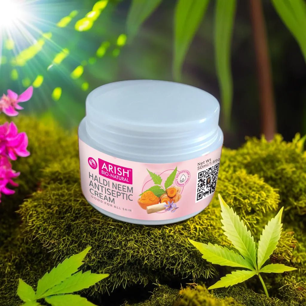 Haldi Neem Antiseptic Cream for Skin Cleansing and Soothing – Arish ...